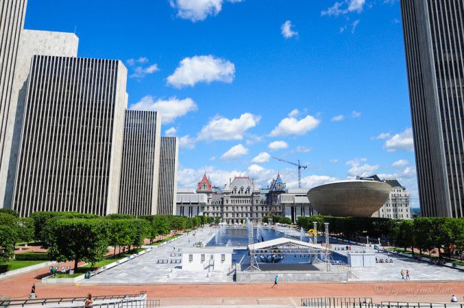 Empire State Plaza at Albany, NY, USA
